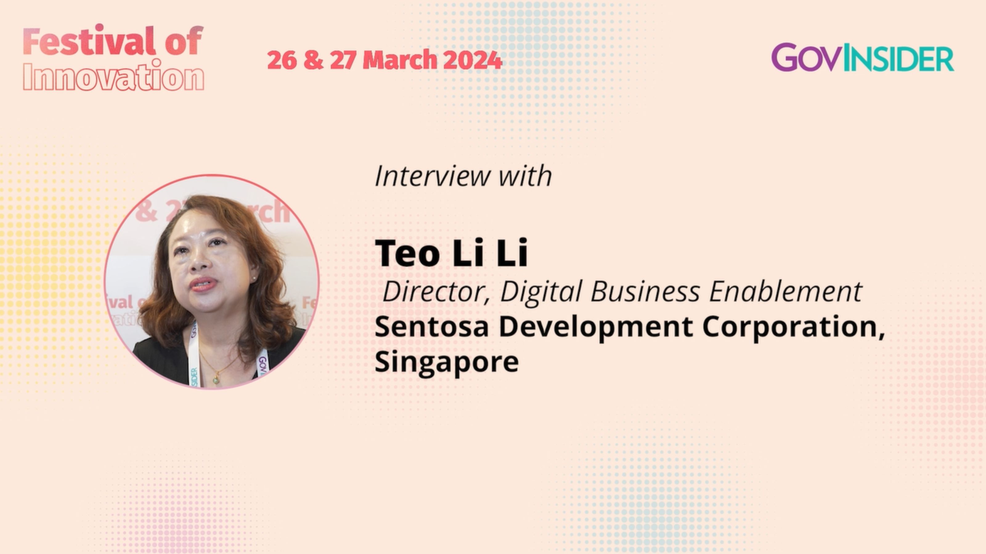 Festival of Innovation 2024 - Interview with Ms. Teo Li Li